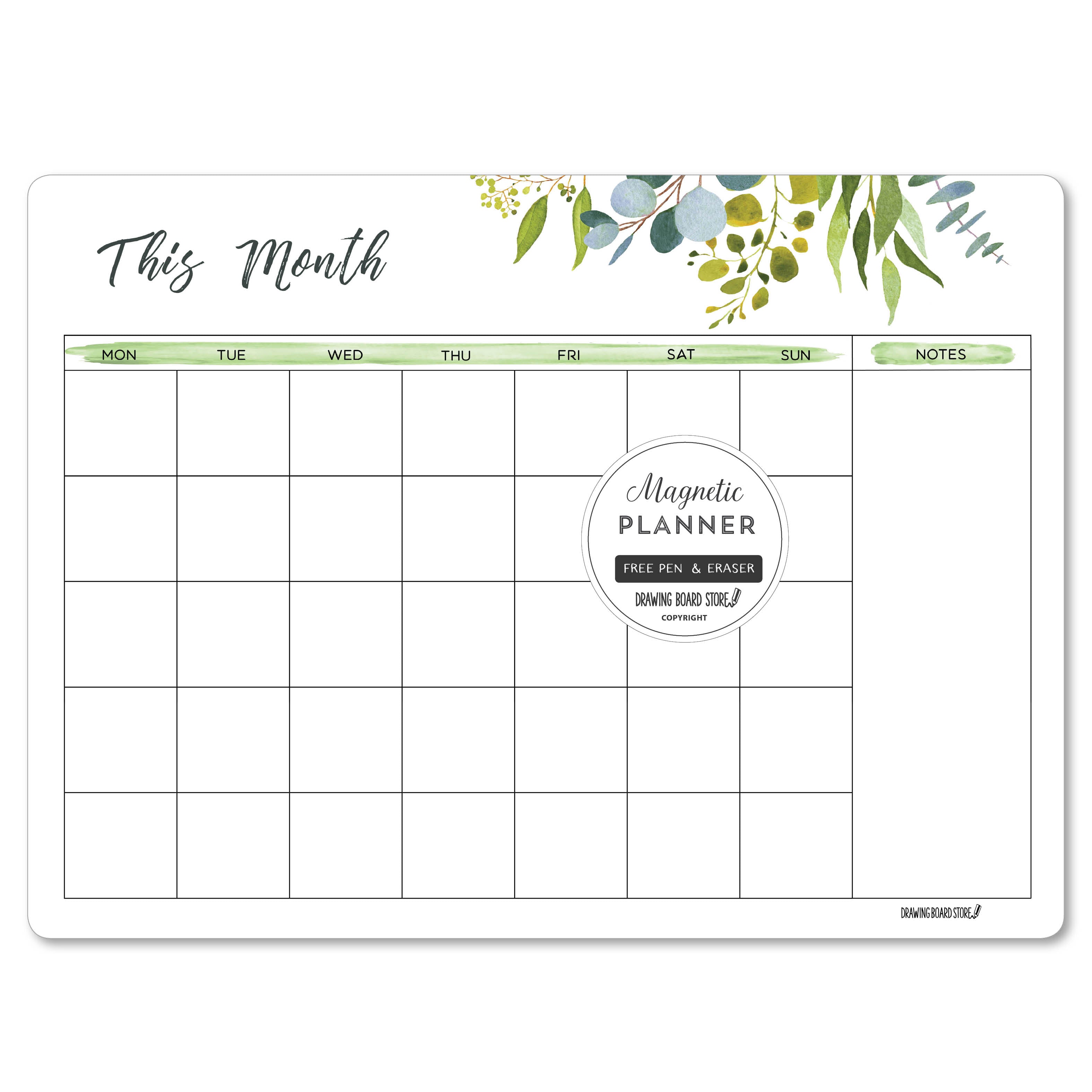 MONTHLY PLANNER Eucalyptus – Drawing Board Store