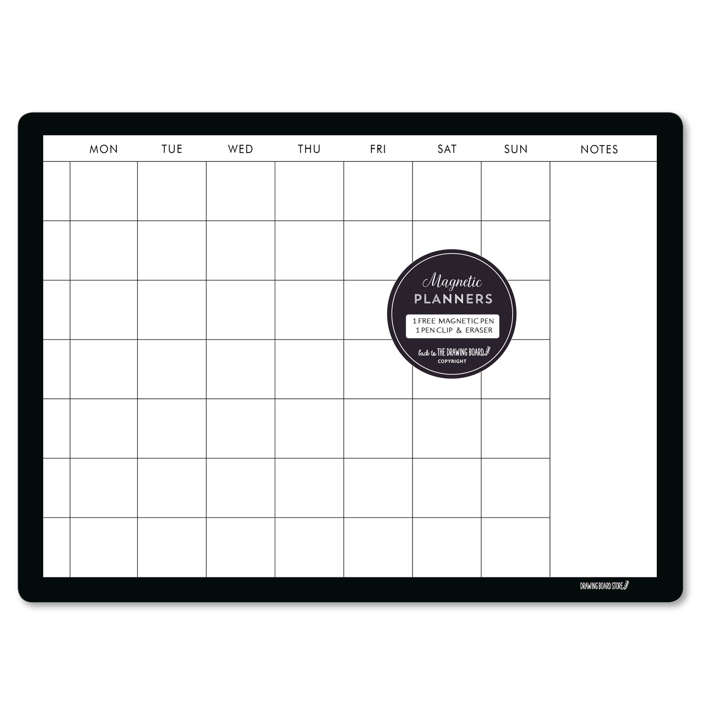 TERM PLANNER - 7 WEEK VIEW Monochrome – Drawing Board Store