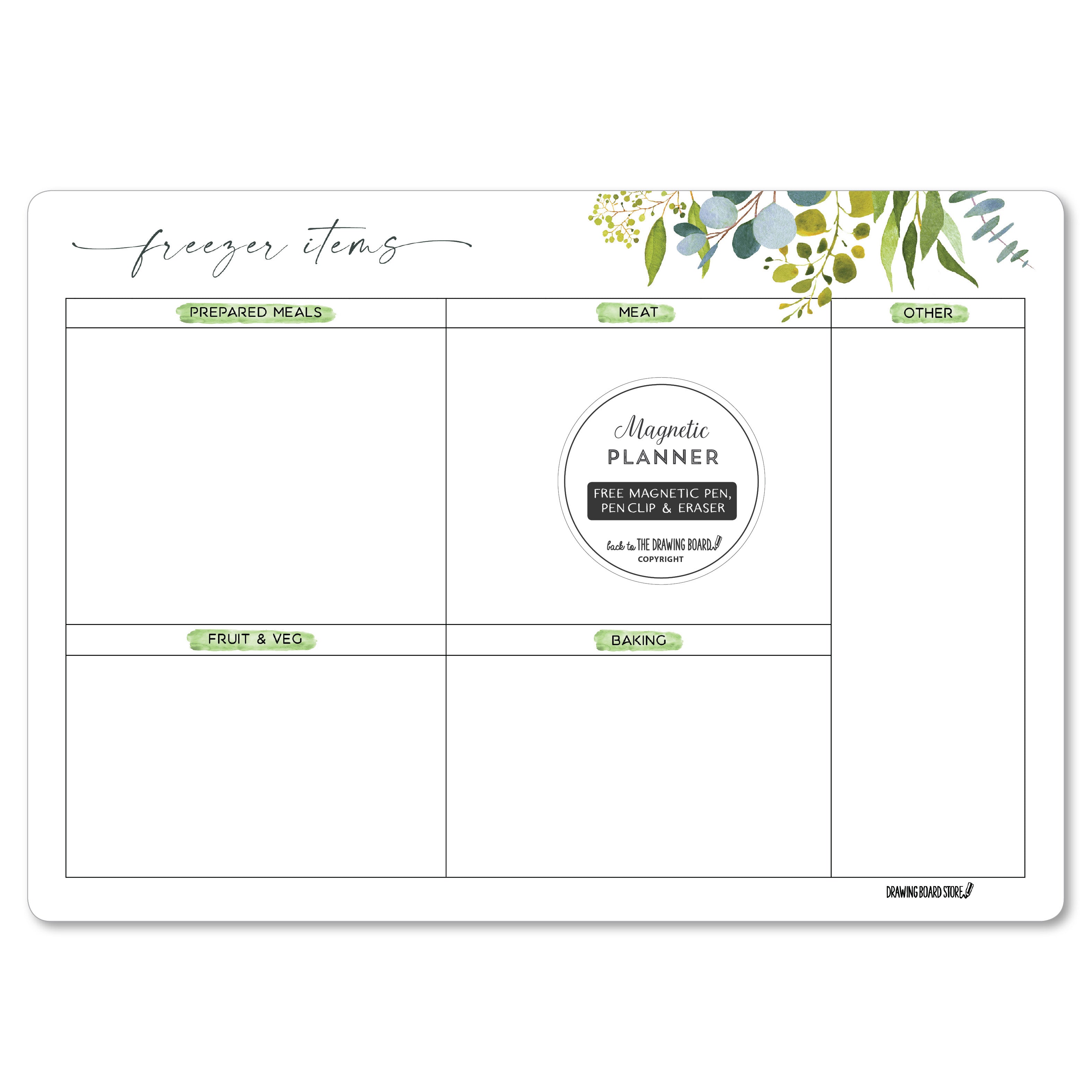 FREEZER LIST Eucalyptus – Drawing Board Store
